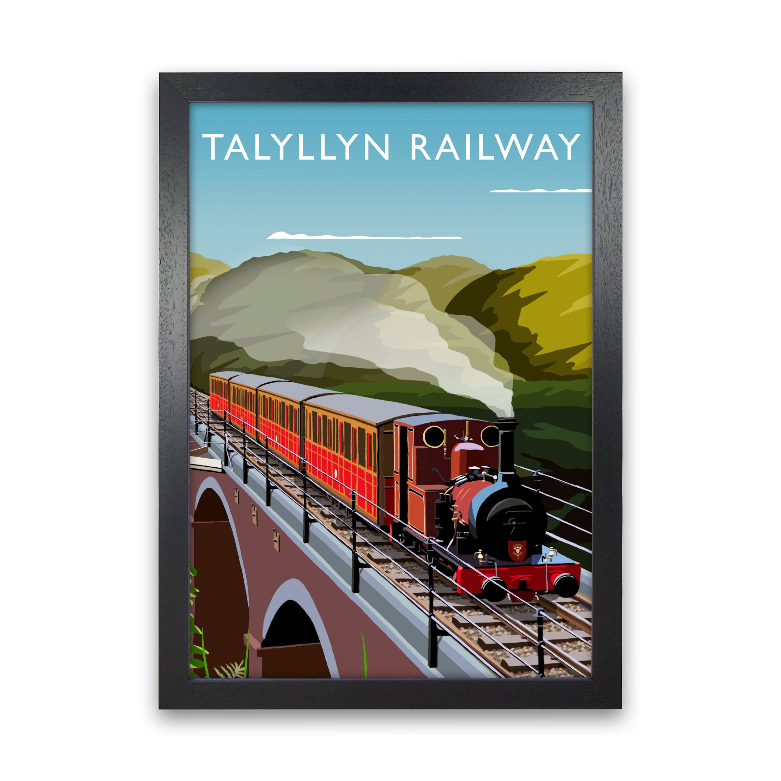Talyllyn Railway (Portrait) by Richard O'Neill – Whistlestop Prints