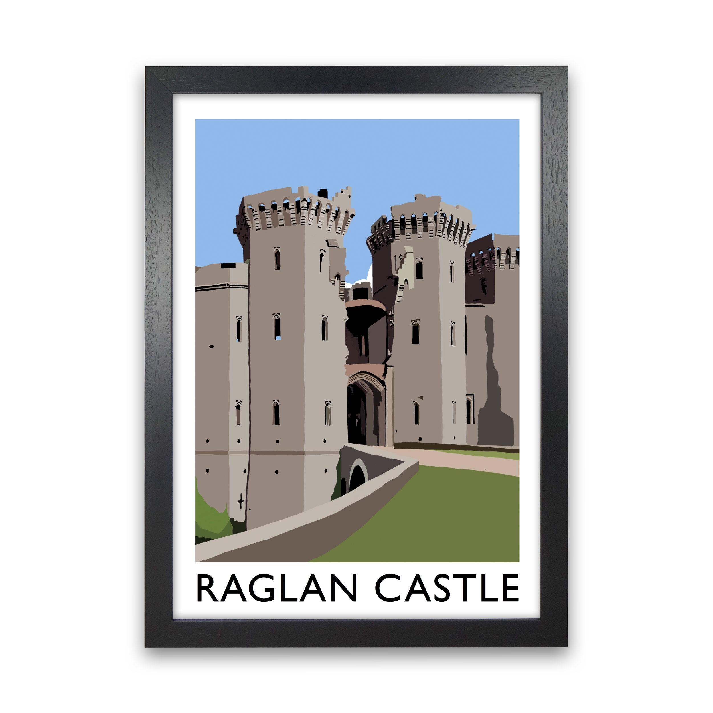 Raglan Castle by Richard O'Neill – Whistlestop Prints